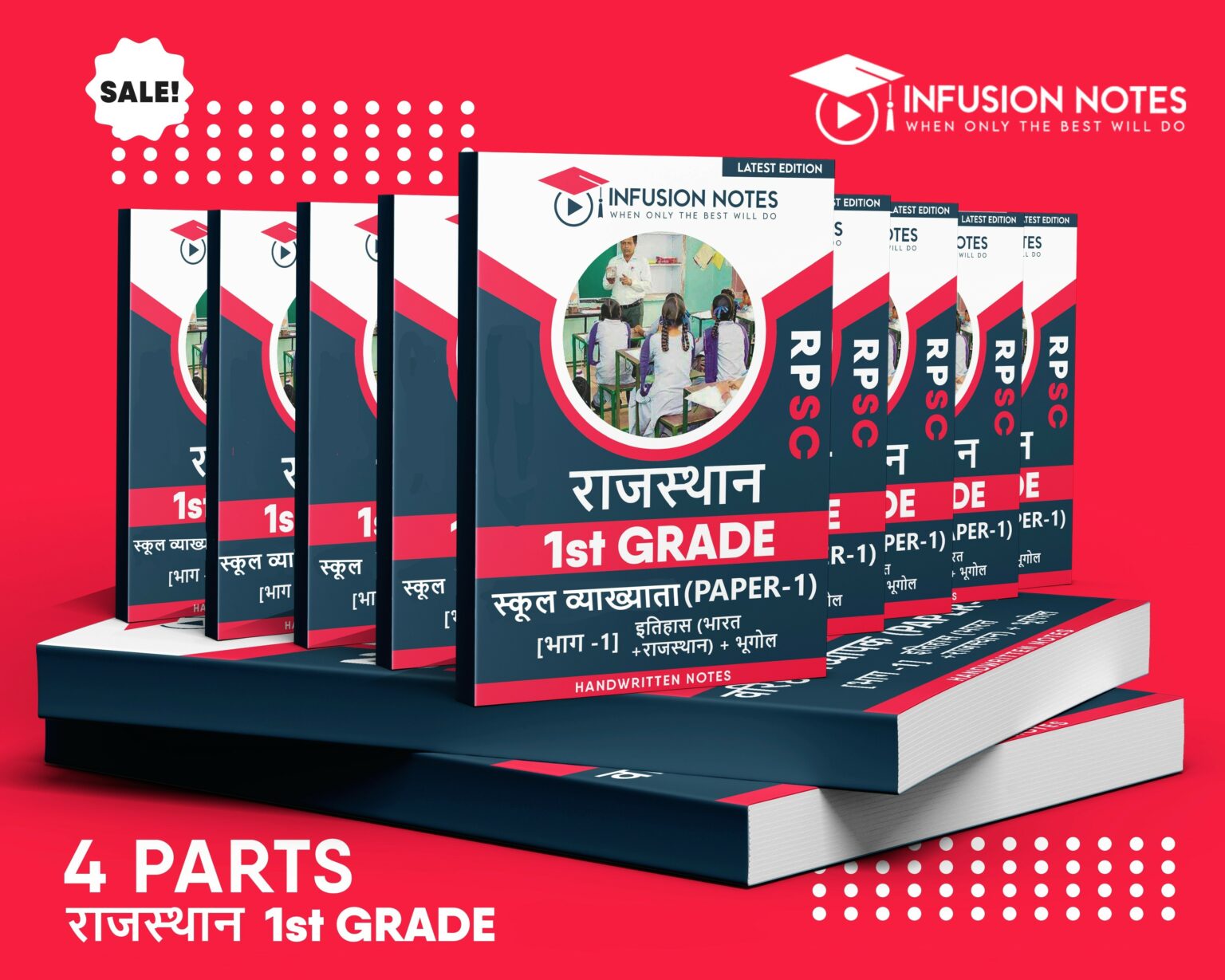 RPSC 1st Grade Notes || School Vyakhyata GK Paper -1 Handwritten Study ...