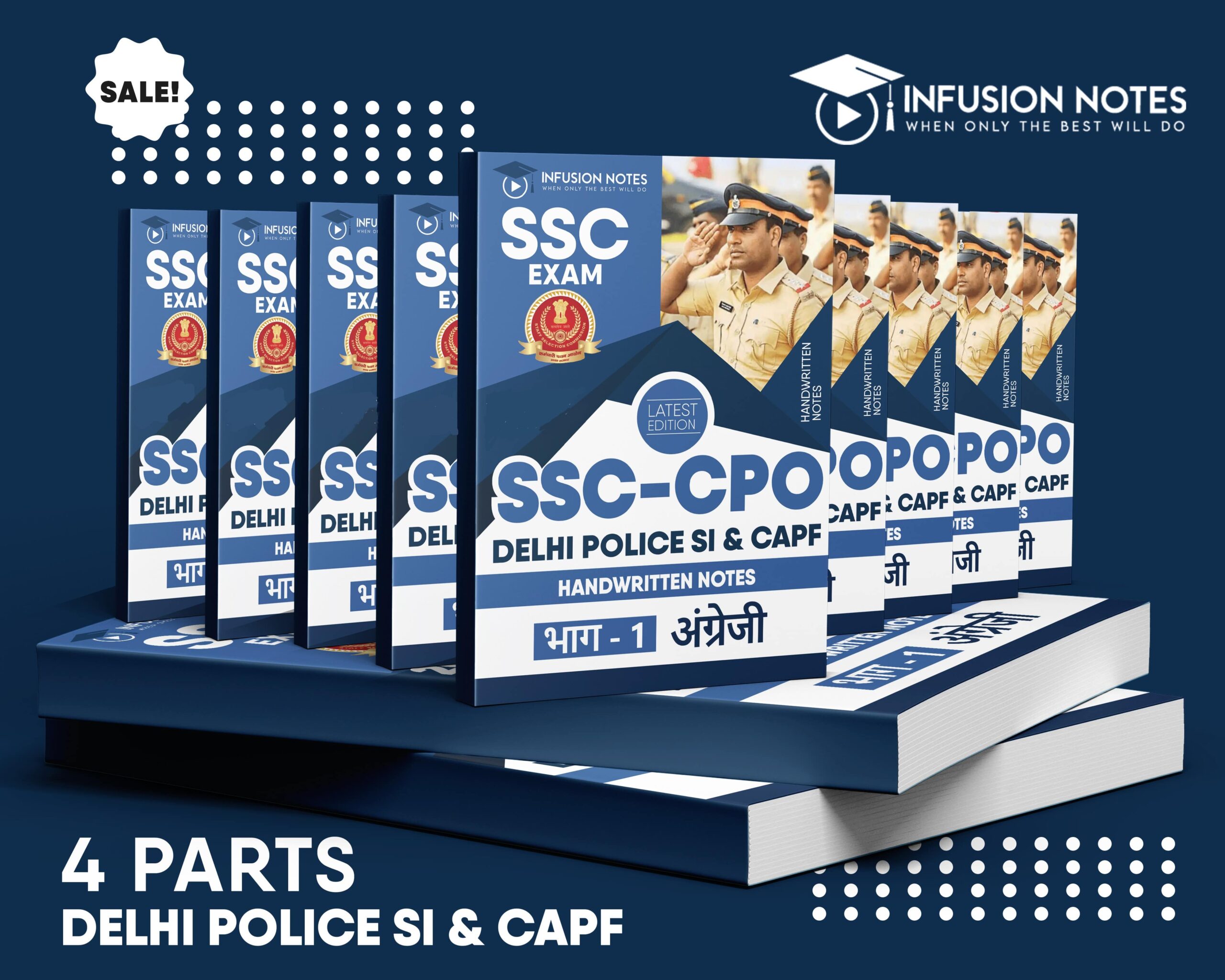 SSC CPO SI Notes 2023 || 4 Books || Handwritten Study Material || Sub ...