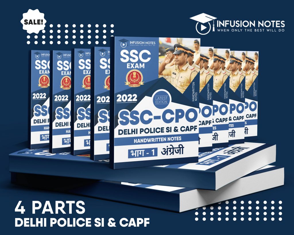 SSC CPO SI Notes 2022 || 4 Books || Handwritten Study Material || Delhi ...
