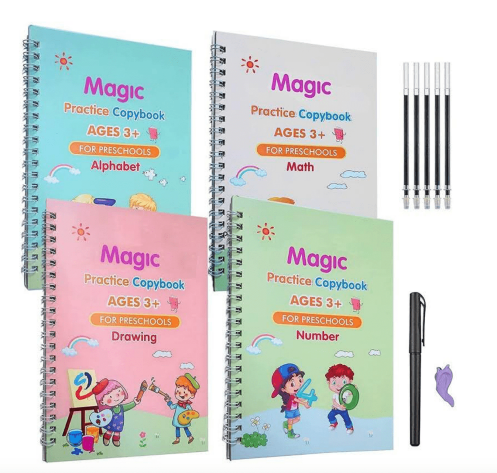 Sank Magic Books for Kids (3+ Years) || Reusable Calligraphy Books for ...