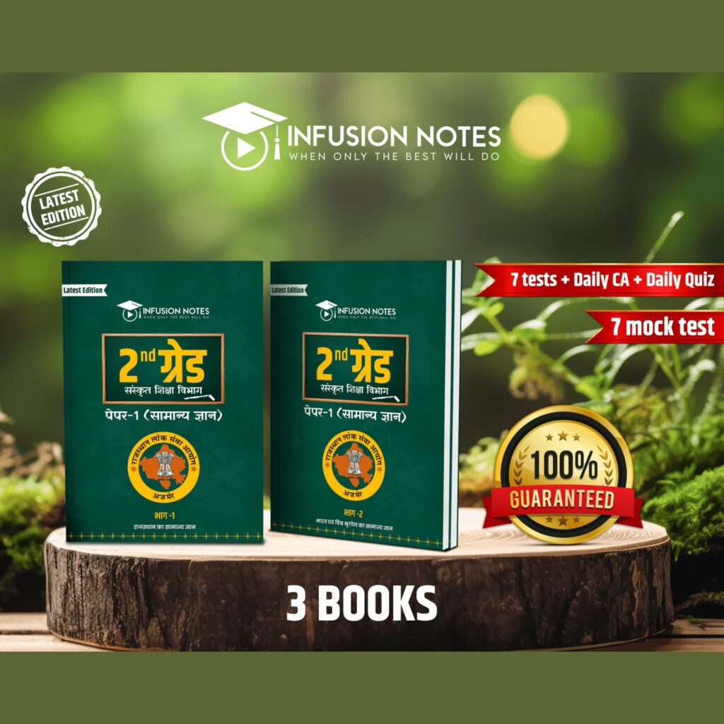 RPSC 2nd Grade Notes || Paper-1 (GK) || 3 Books || Varishth Adhyapak