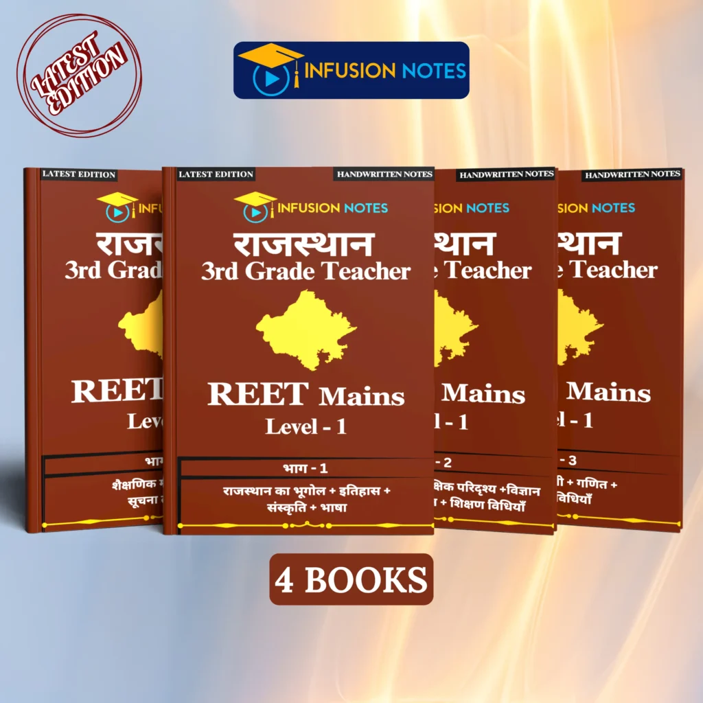 RSMSSB 3rd Grade Teacher Level 1 Notes || 4 Books || REET Mains Exam